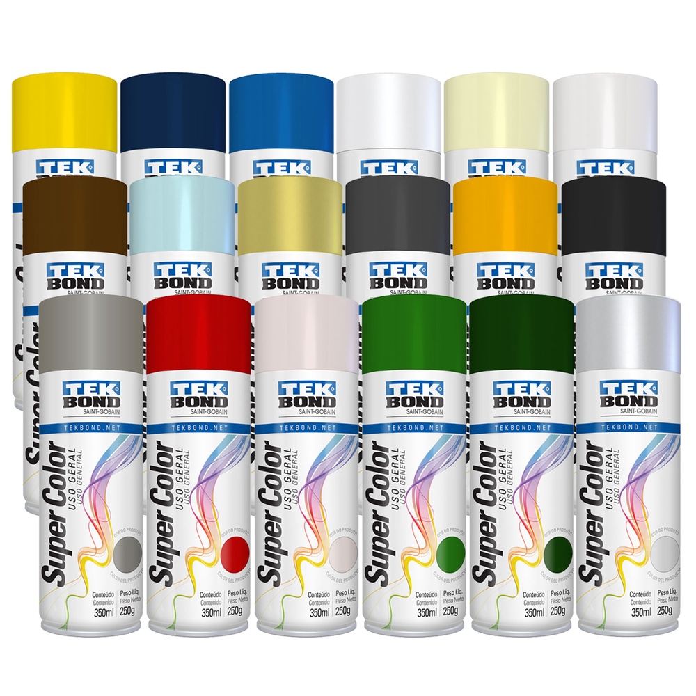 Pintura spray uso general Tekbond colores 350ml – ESPOL