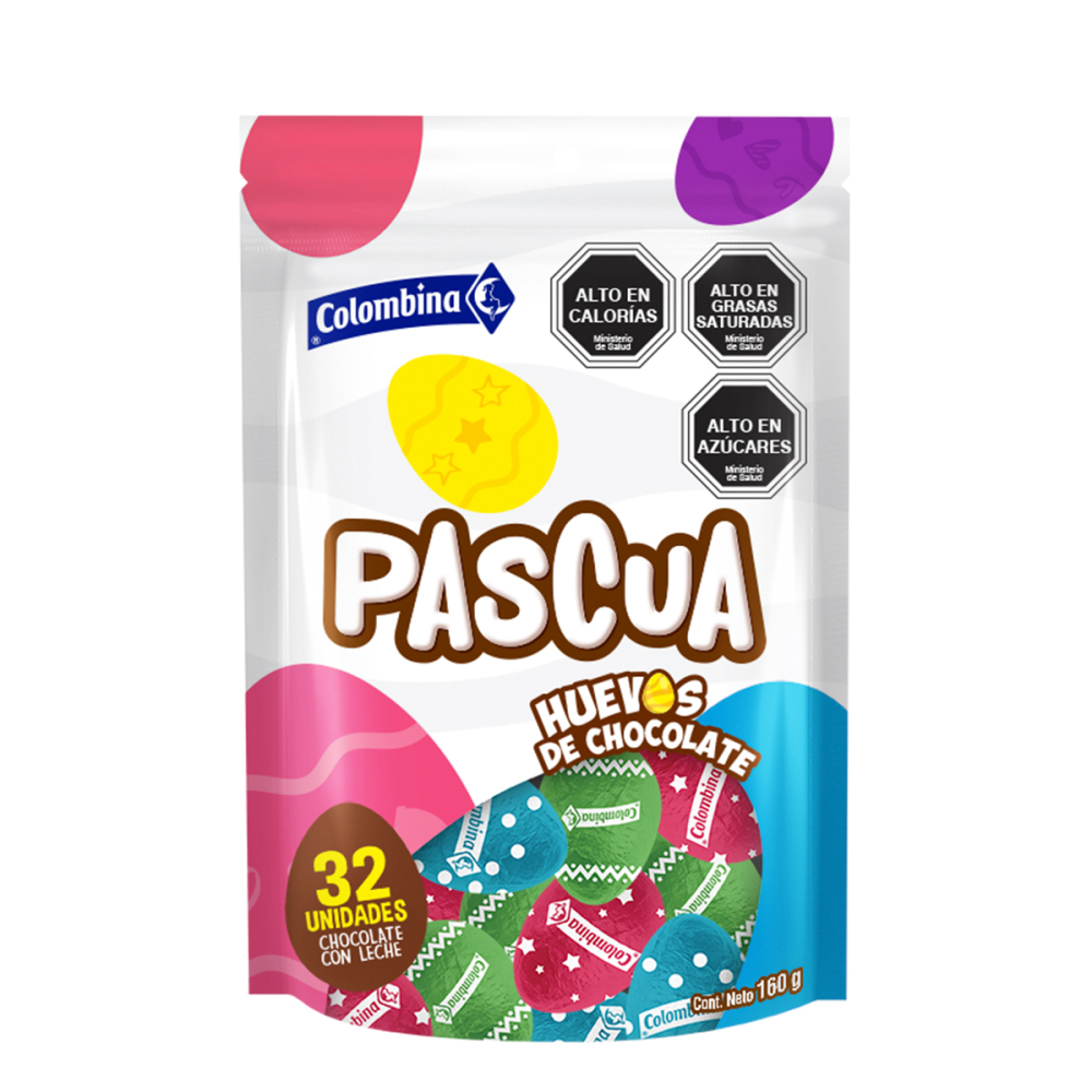 Chocolate huevos de pascua Colombina doypack 160g – ESPOL