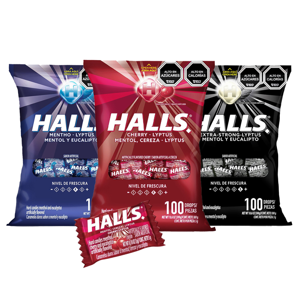 Halls 100 unidades variedades – ESPOL